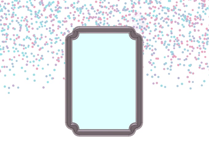 Rectangle Plaque 2 Cookie Cutter Rectangular Plaque Cutter - Etsy