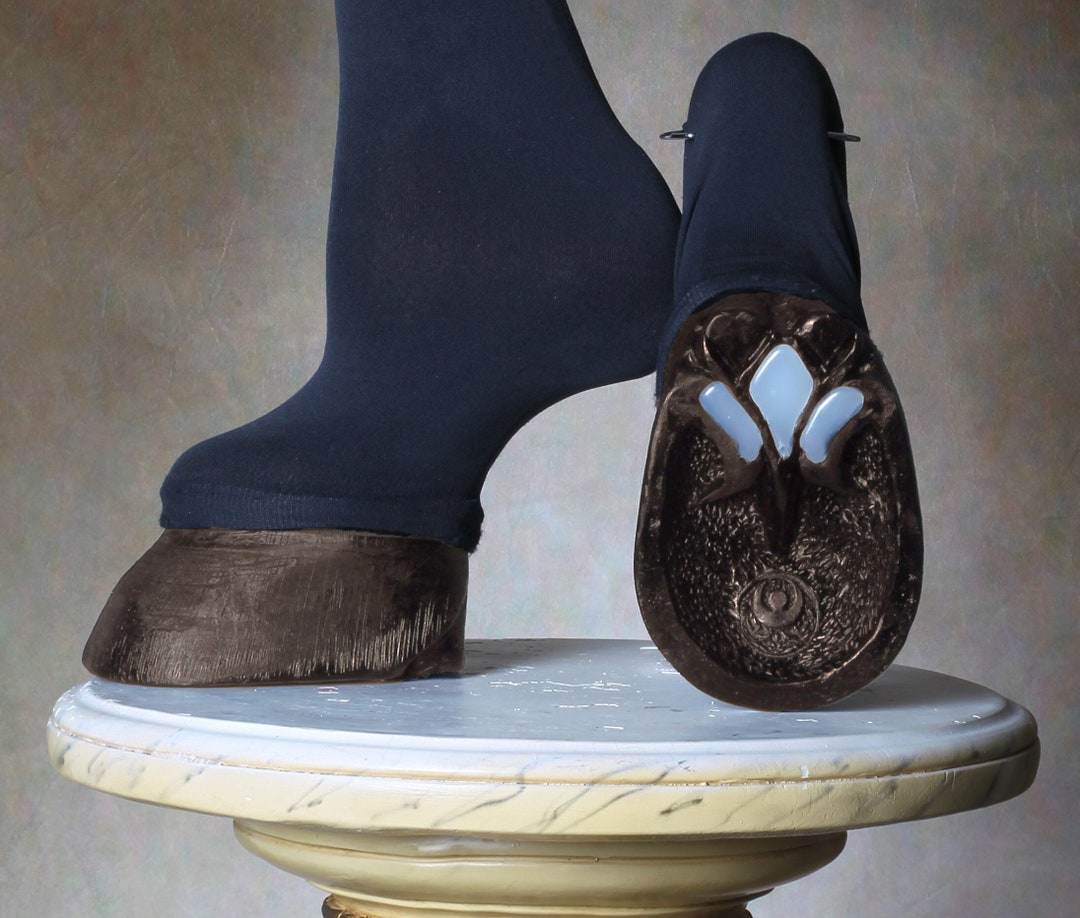 BROWN Creature Feet Unisex HORSE Hoof Shoes With Thigh High Leggings - Etsy
