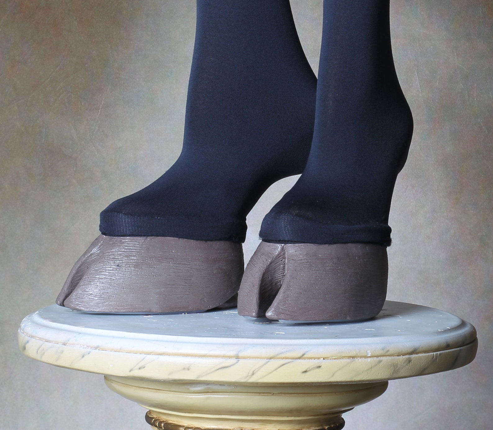 BROWN Creature Feet Unisex Cloven Hoof Shoes With Thigh High - Etsy