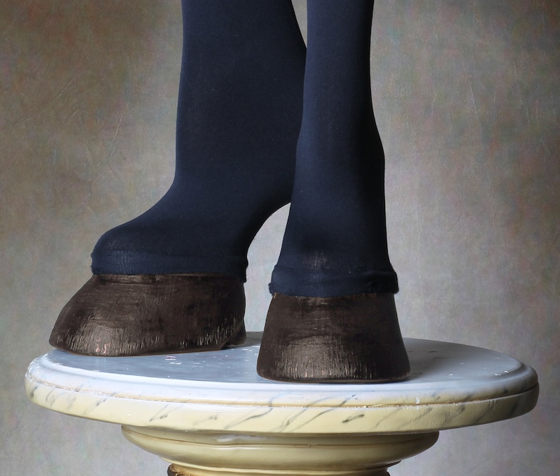 BROWN Creature Feet Unisex HORSE Hoof Shoes With Thigh High Leggings - Etsy