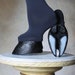 BLACK Creature Feet Unisex CLOVEN Hoof Shoes With Thigh High Leggings ...