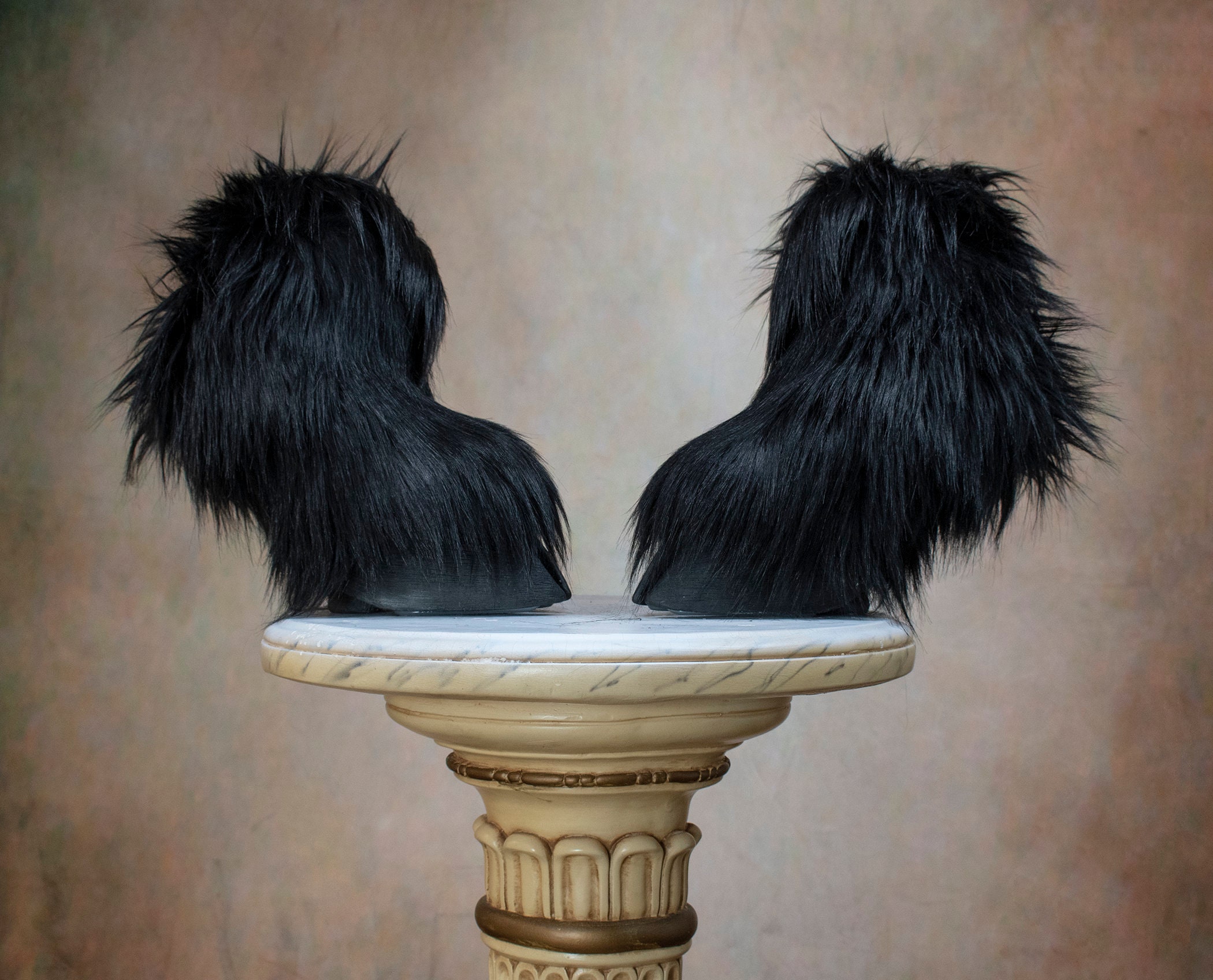 Creature Feet Unisex Faux Fur Feathered Custom Cloven Hooves | Etsy Canada