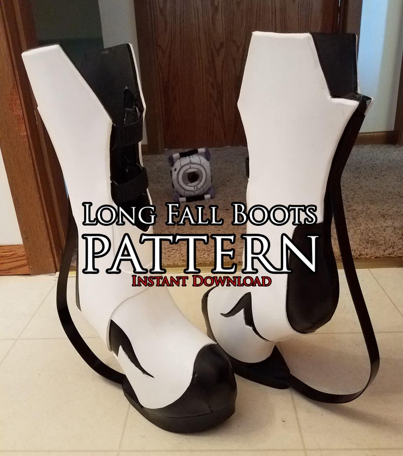 Portal Inspired Long Fall Boots PDF Pattern - Etsy