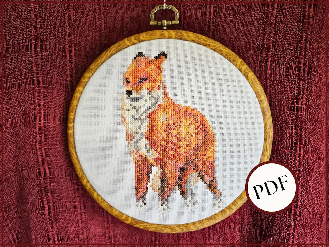 Wimdy Fox Cross Stitch Pattern PDF | It Fucken Wimdy | November Weather ...