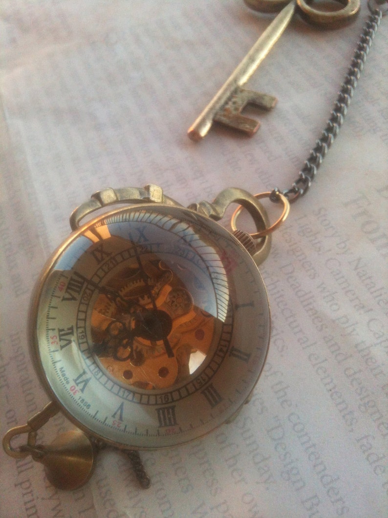 Handmade Pocket Watch Necklace for Her - Etsy