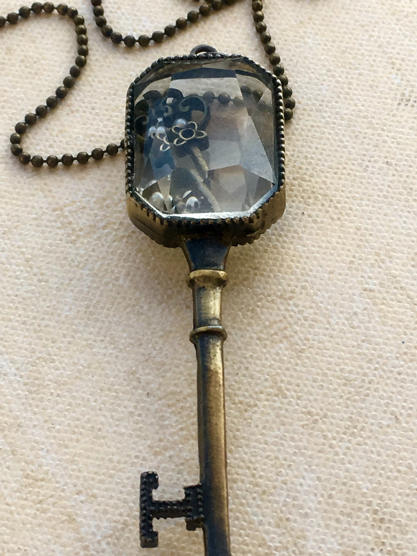 Handmade Vintage Key Locket Necklace for Women Unique - Etsy