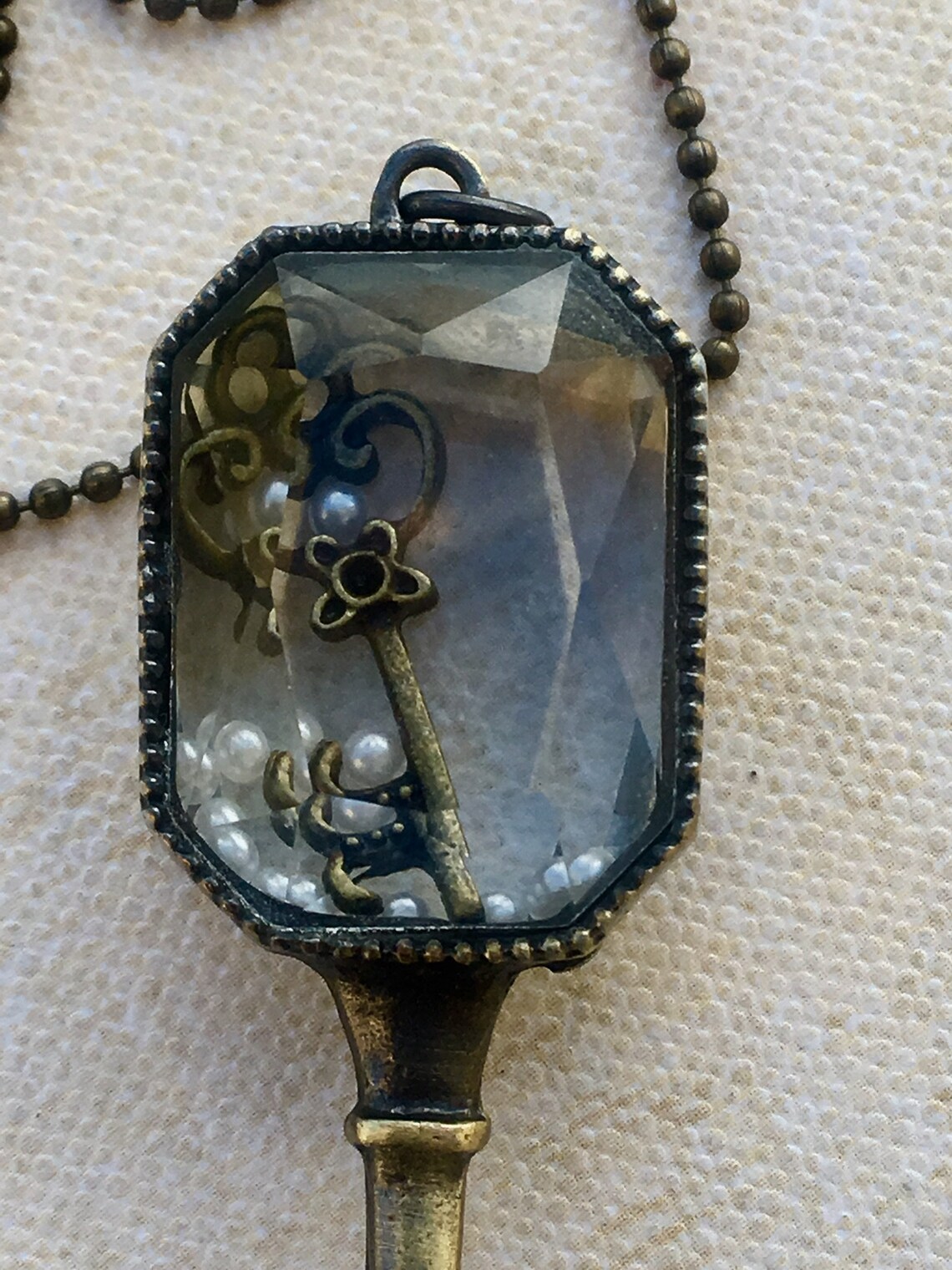 Handmade Vintage Key Locket Necklace for Women Unique - Etsy