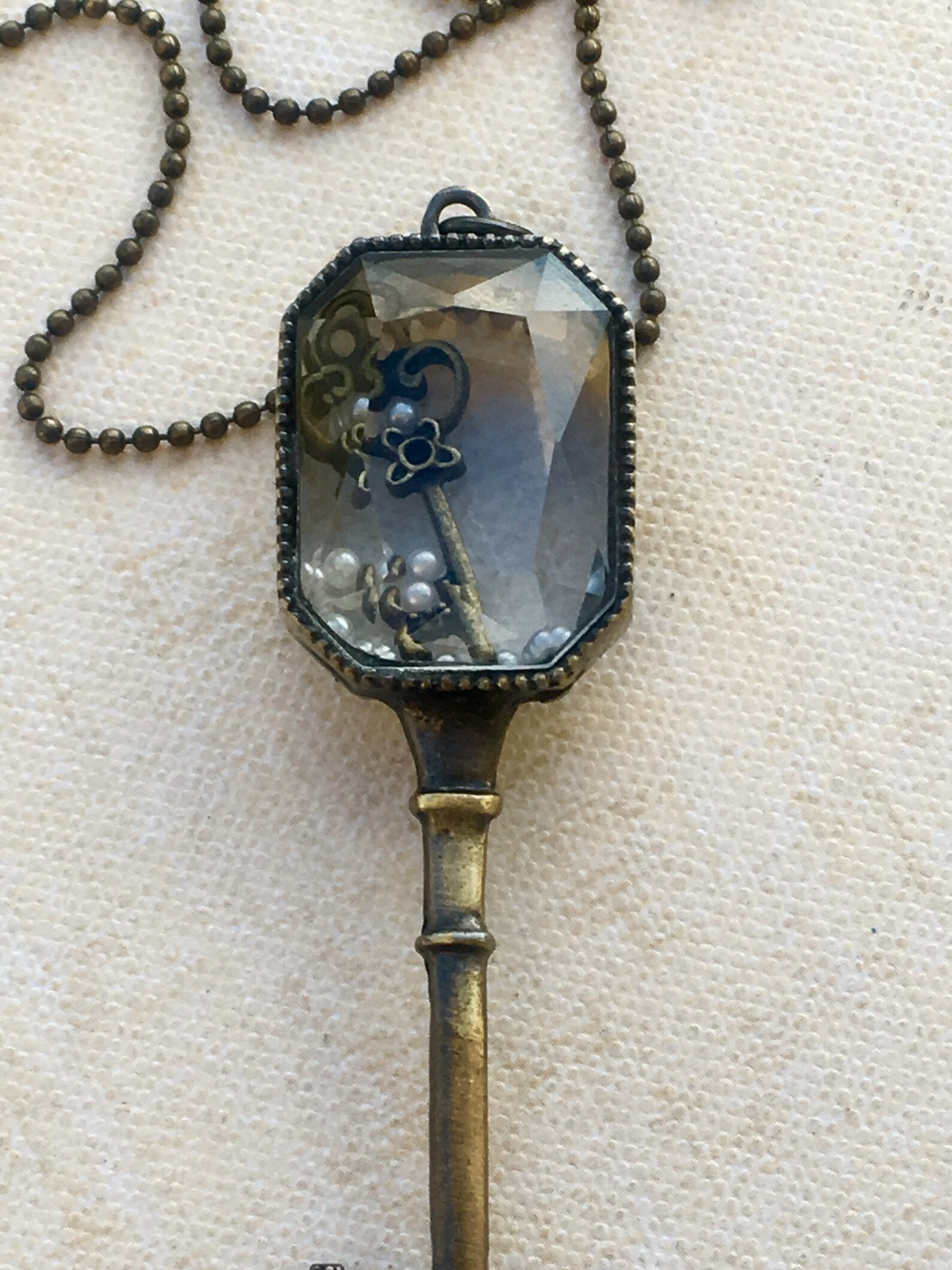 Handmade Vintage Key Locket Necklace for Women Unique | Etsy