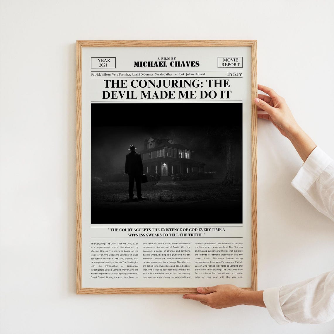 The Conjuring: the Devil Made Me Do It Movie Poster, Patrick Wilson ...