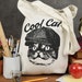 Cool Cat Tote Bag, Back to School, Vintage Animal Print, Gift - Etsy