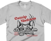 Catnip Madness Shirt Funny Cat Shirts Cat Weed Tshirt Horror - Etsy