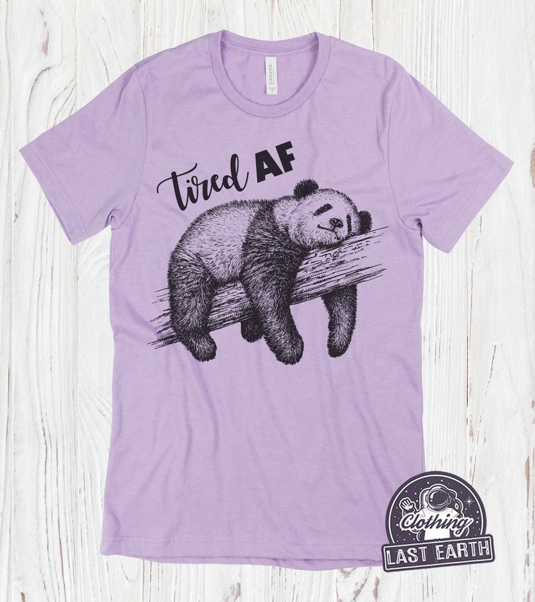 Panda Bear T-shirt Tired AF Shirt | Etsy