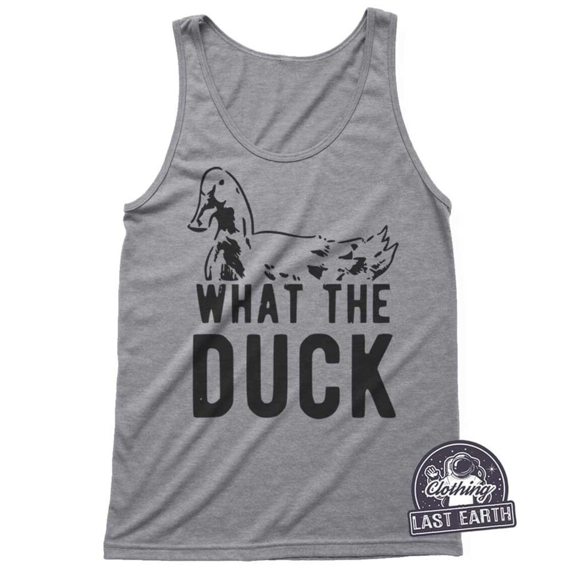 What the Duck Tank Top | Funny Duck Graphic Tee | Womens Racerback ...