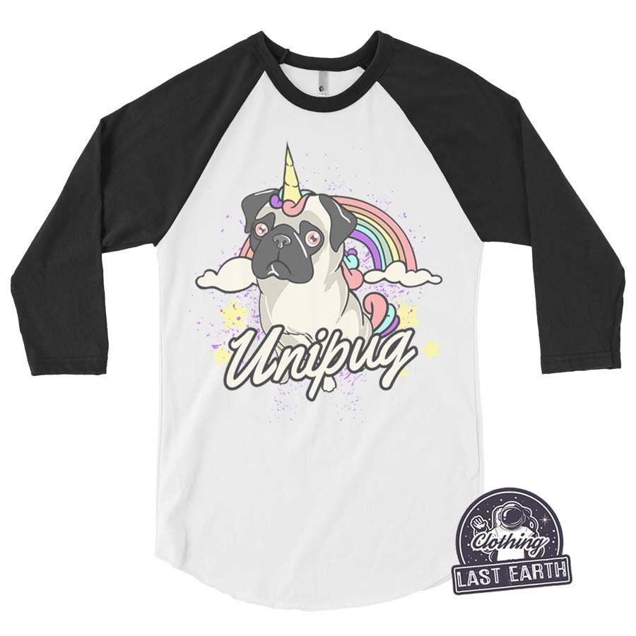 Unipug T-shirt, Funny Unicorn Pug Shirt, Tank Top, Sweatshirt, Foodie ...