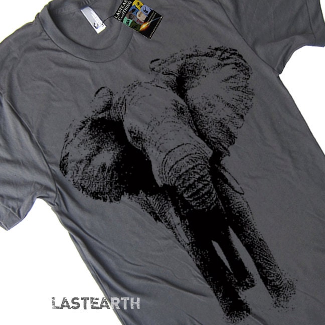 Elephant T-shirt Animal Print Illustration Art - Etsy