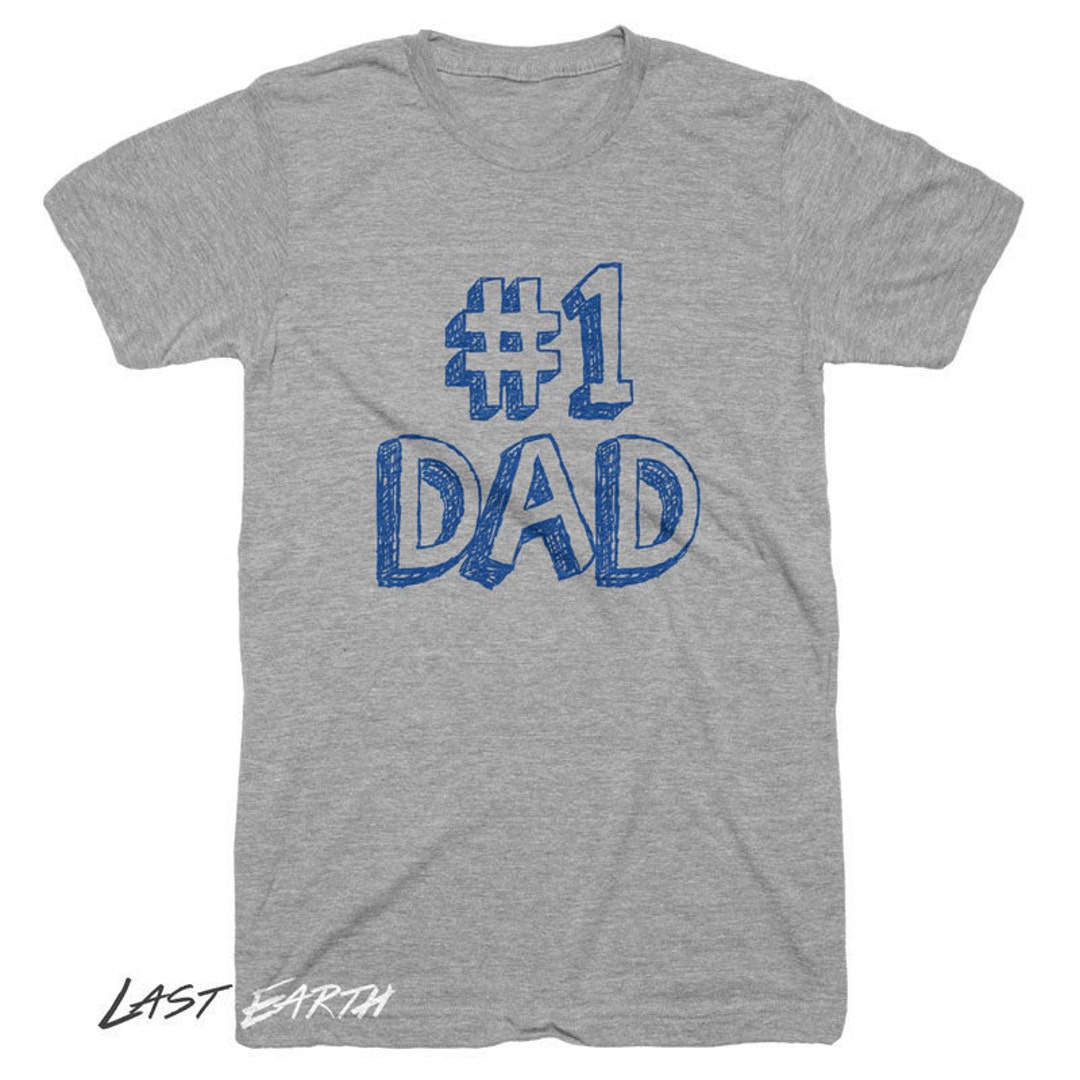 SALE Number One Dad Father's Day Vintage Tees Gift for Dad New Dad ...