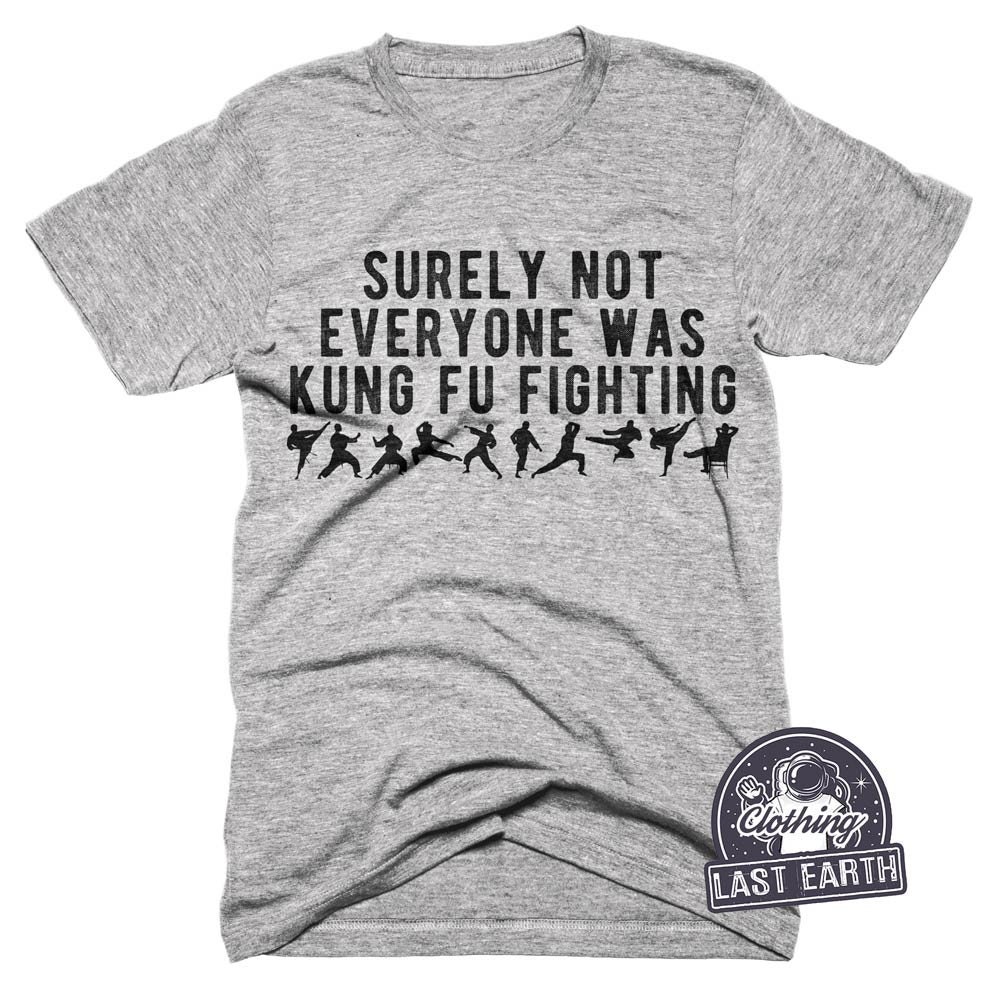 Kung Fu Fighting T-shirt, Vintage Music Tees, Mens, Womens, Kids, Tri ...