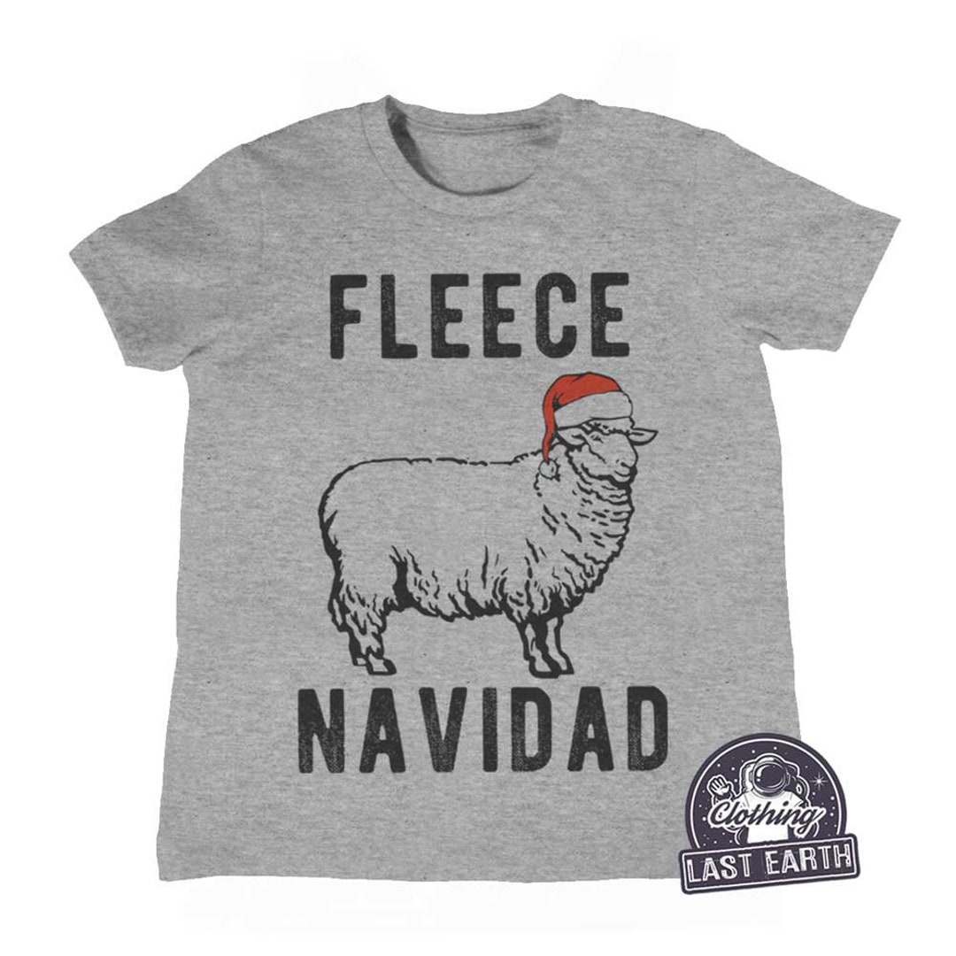 Sheep Shirt for Kids, Christmas Sheep Fleece Navidad Shirt, Kids ...