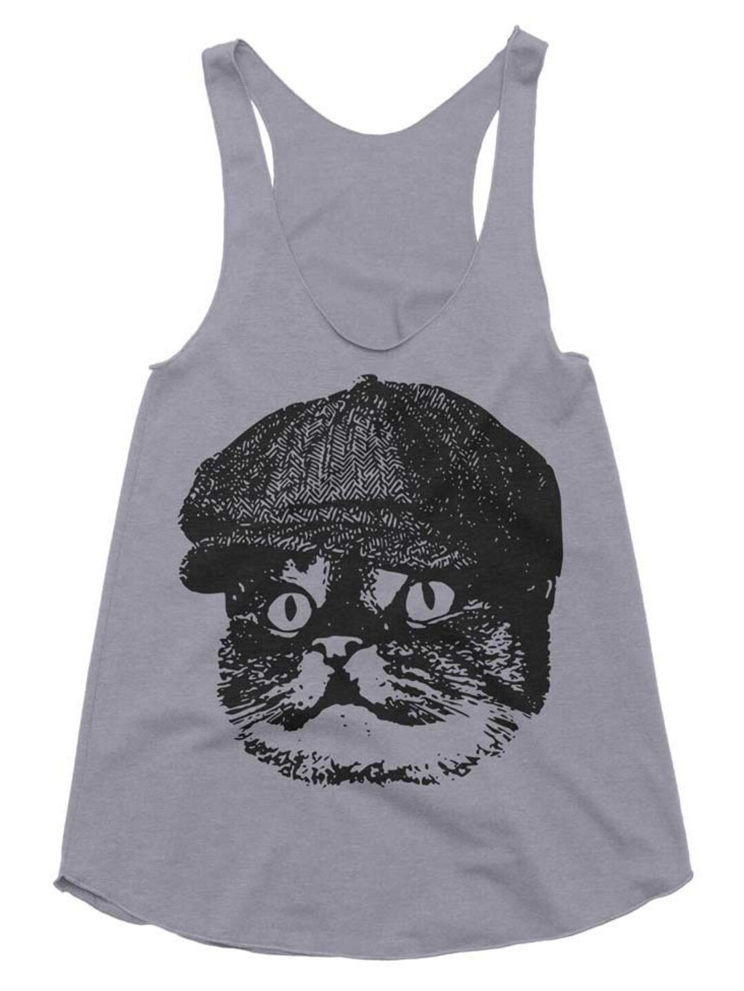 Cat Workout Tank Cute Cat Shirt Cat in a Hat Funny Cat Shirt Tanktop ...