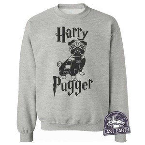 Harry Pugger T-shirt, Funny Pug Shirt, Mens, Womens, Kids, Tank Top ...