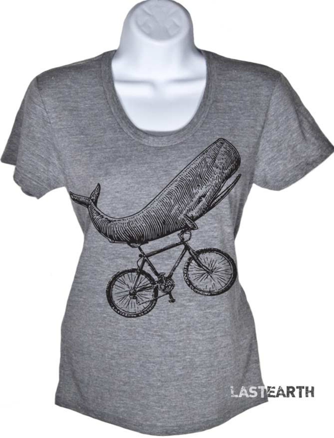 Womens Whale on A Bike Tshirt Nautical Whale Bicycle Shirt Biker Biking ...