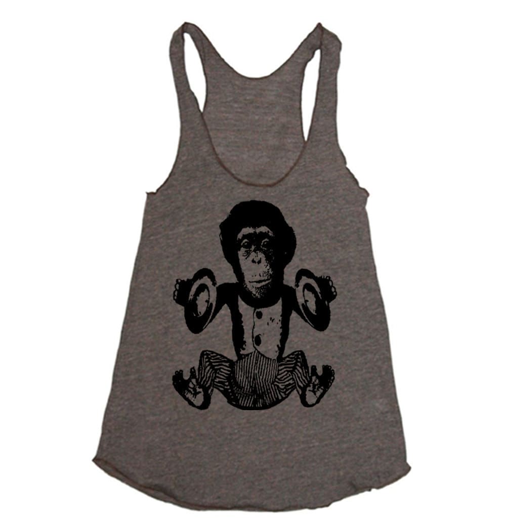 Workout Tank - Music Monkey Funny Workout Clothes for Women - Running ...