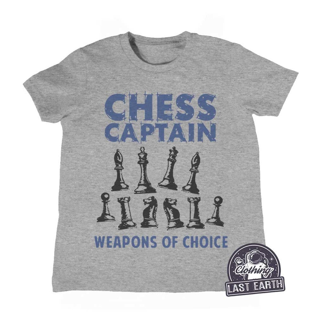 Chess Shirt, Chess Captain T-shirt, Weapons of Choice, Kids Funny ...