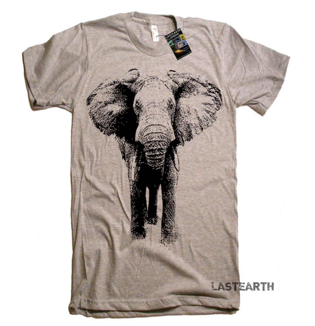 Elephant Tshirt Gifts, Clothing Graphic Tee Mens Womens Kids Animal ...