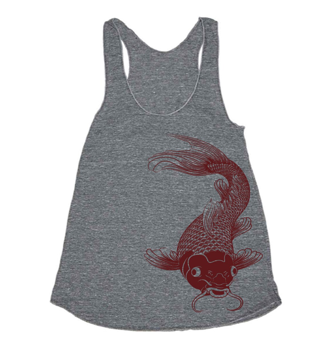 Koi Tank Top, Womens Tanks, Koi Fish Gifts, Tri-blend Racerbacks - Etsy