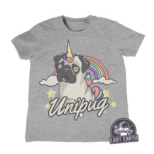 Unipug T-shirt, Funny Unicorn Pug Shirt, Tank Top, Sweatshirt, Foodie ...