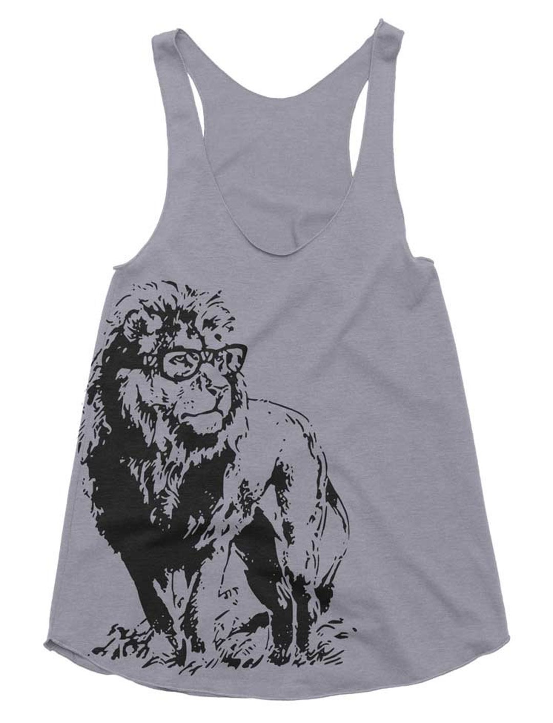 Lion Tank Top Löwe mit Brille auf Racerback und Unisex Tanks - Etsy.de