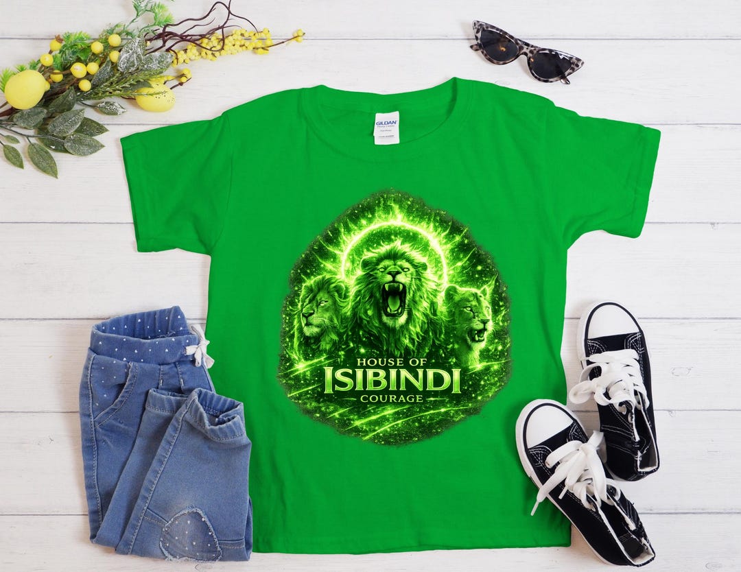 Isibindi Lion Crest Adult Graphic Tee Courage School Spirit T Shirt ...