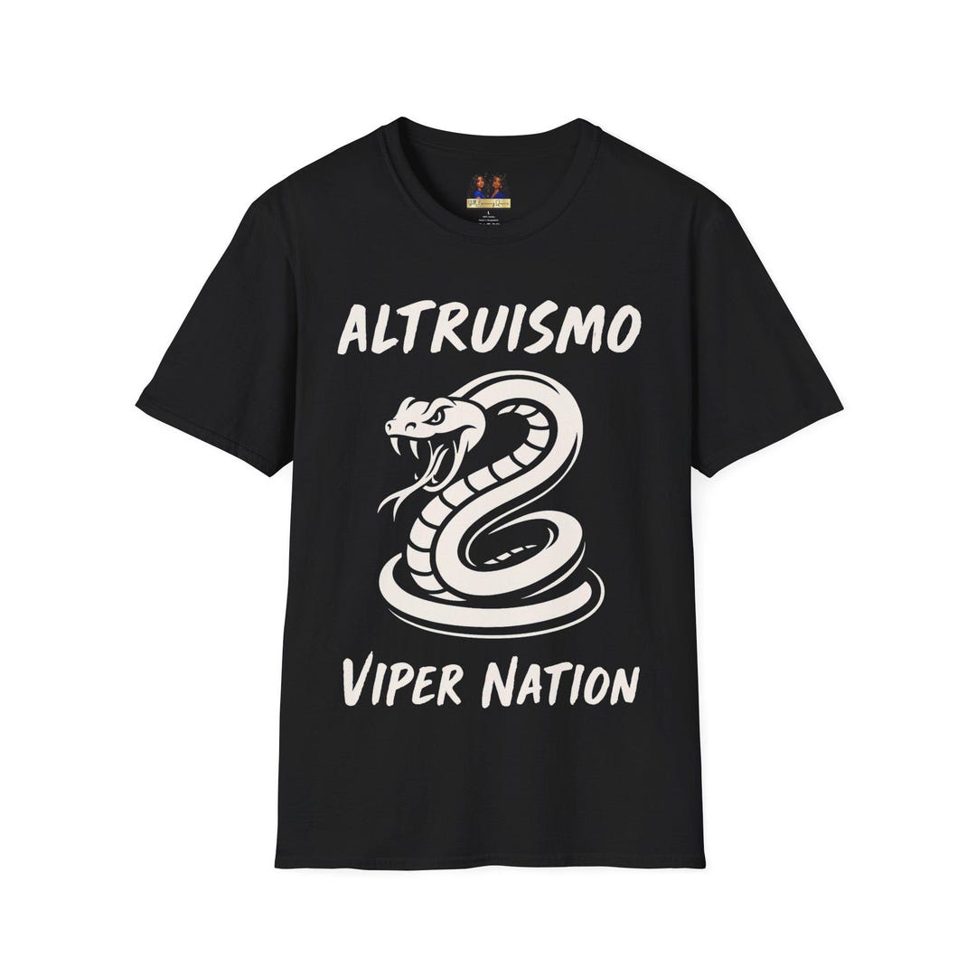 Altruismo Snake Graphic T-shirt | Personalized Name on Back - Etsy