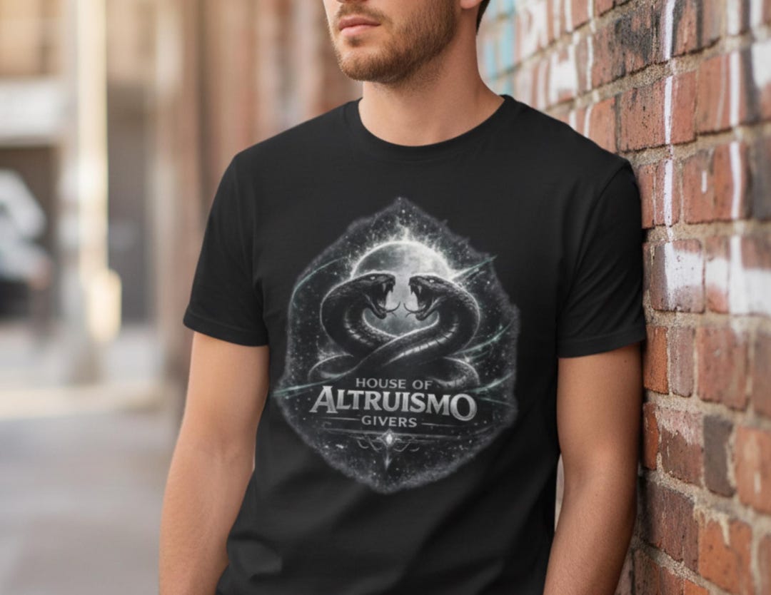House of Altruismo Crest Adult Graphic Tee School Spirit T Shirt ...