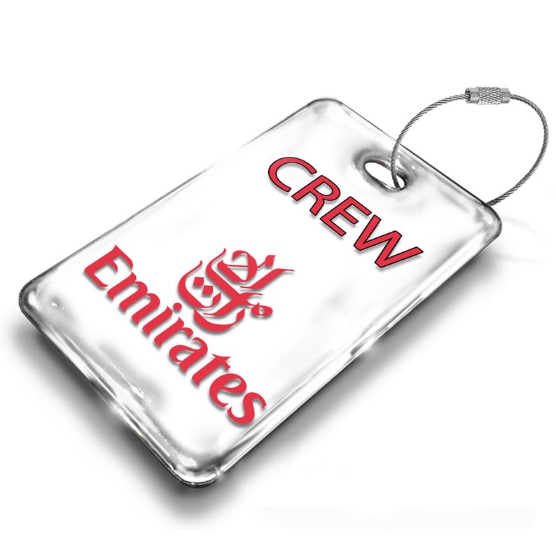 Emirates Airlines Logo Crew Luggage Tag - Etsy