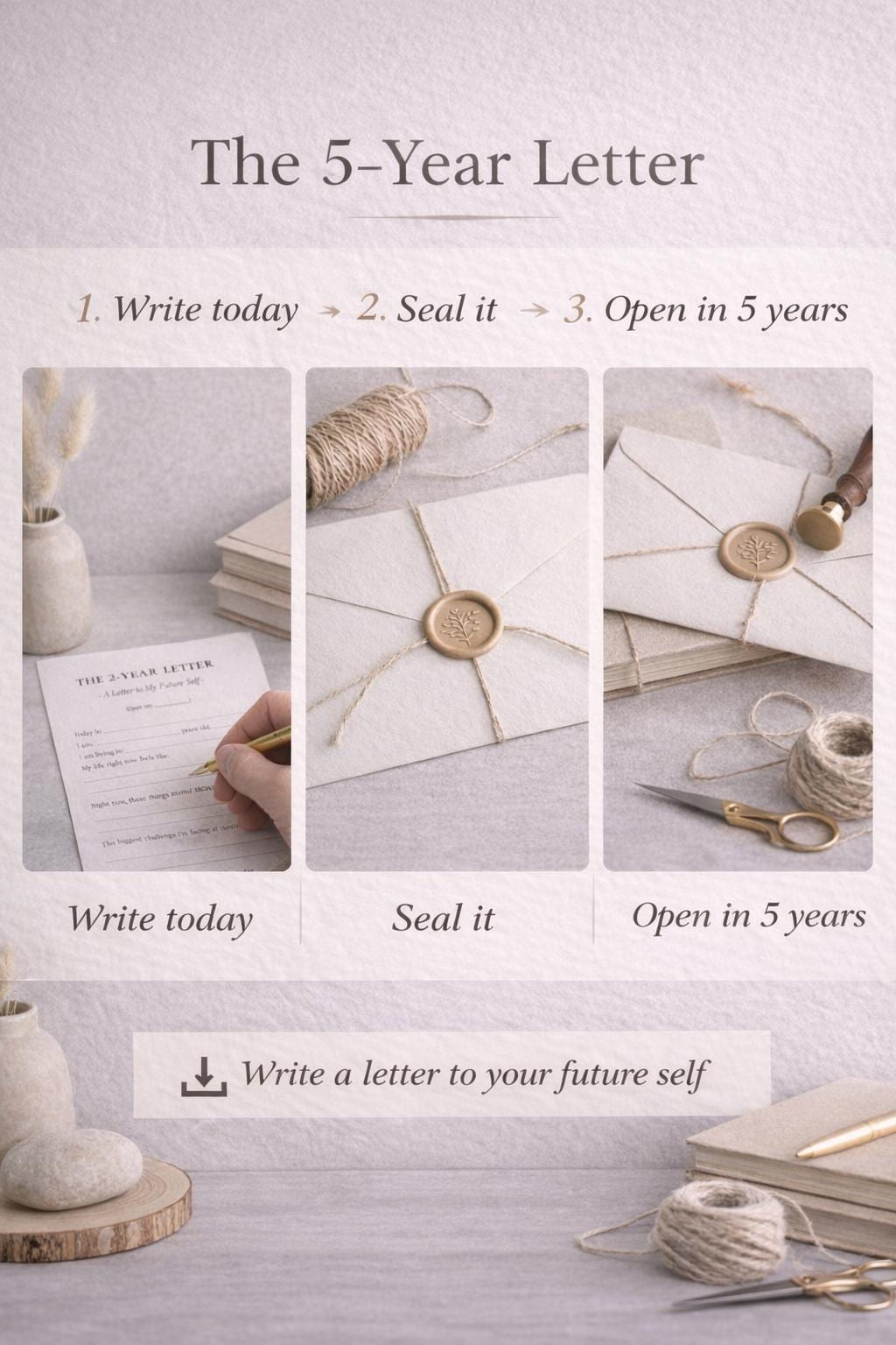 5 Year Letter to My Future Self Printable | Reflection Journal - Etsy