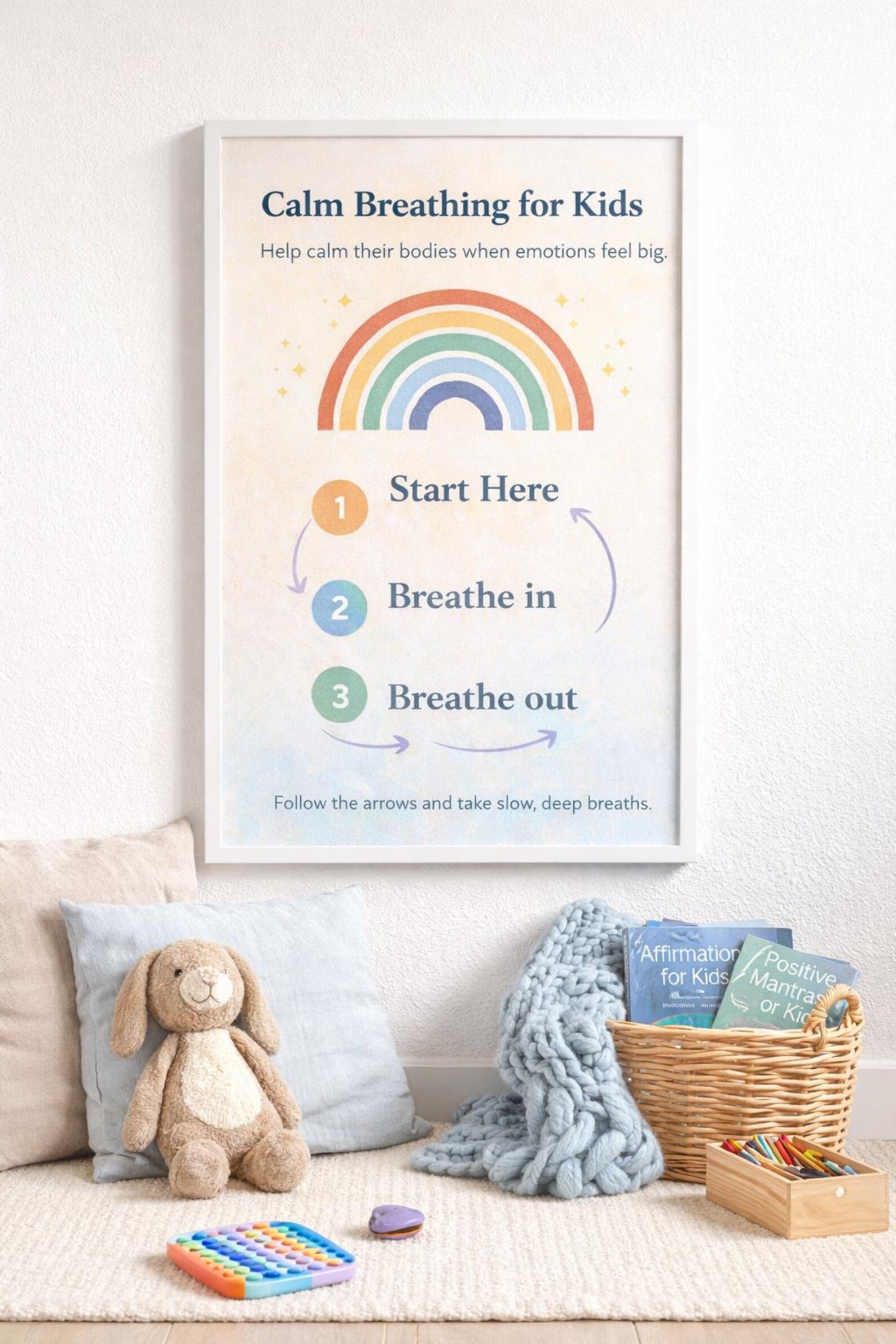 Calm Breathing for Kids Printable | Breathing Exercise for Anxiety ...