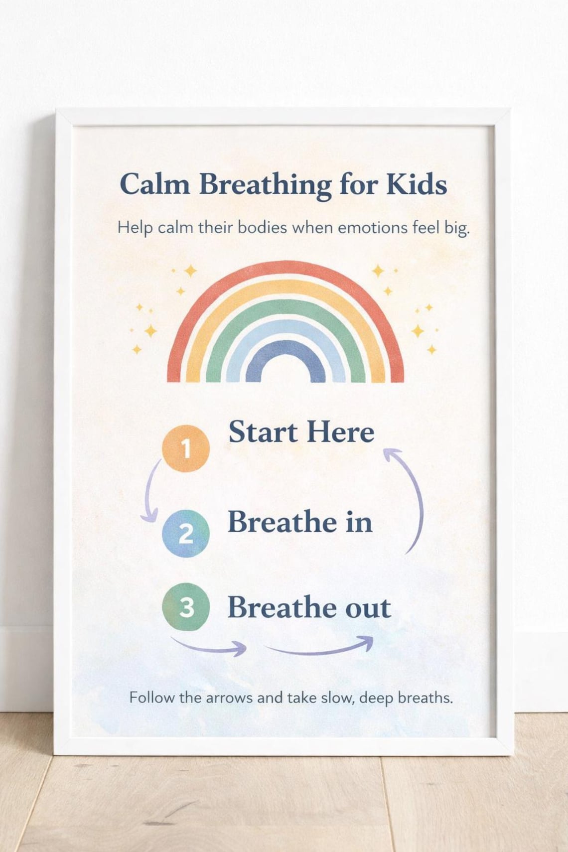 Calm Breathing for Kids Printable | Breathing Exercise for Anxiety ...