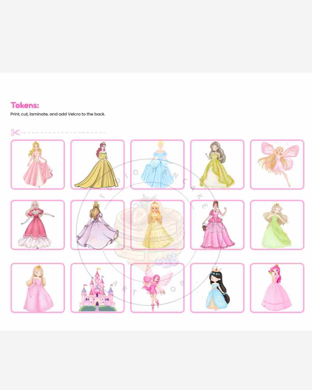 Princess Token Boards (reward Charts) Visuals for Sped ABA - Etsy