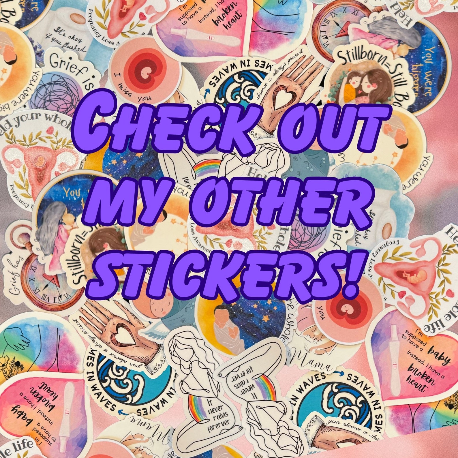 Never Rains Forever Sticker pregnancy After Loss Healing Grief ...