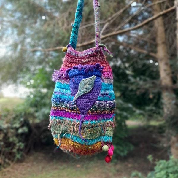 Crochet Freeform Bag - Etsy