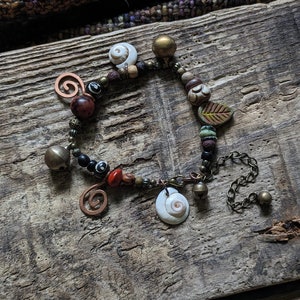 Spirals Charm Bracelet Magical Forest Woodland Witch Jewelry Woodland ...