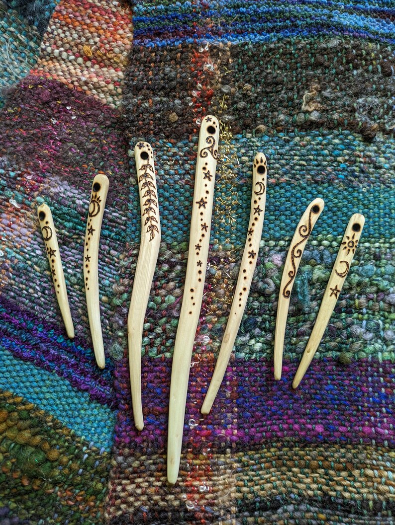 ONE Wooden Weaving Needle - Wildcrafted Magical Tapestry Weaving ...