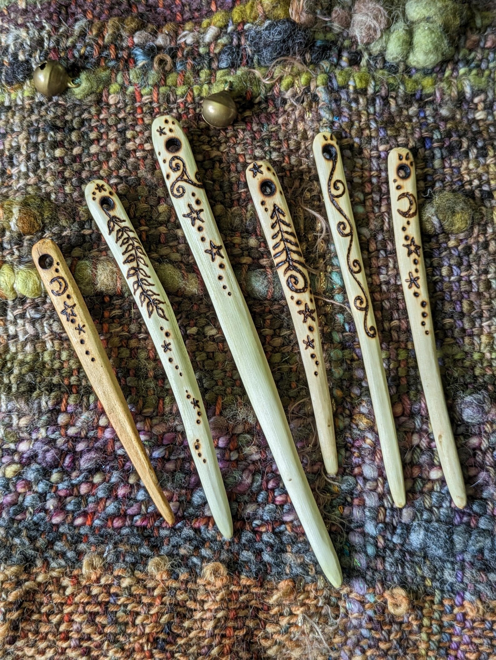 ONE Wooden Weaving Needle - Wildcrafted Magical Tapestry Weaving ...
