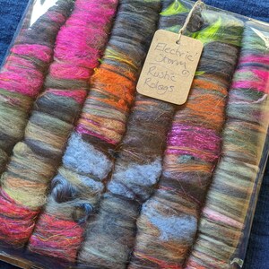 Rustic Rolags - Hand Dyed Texture Spinning Fiber Fibre Rolag Roving ...