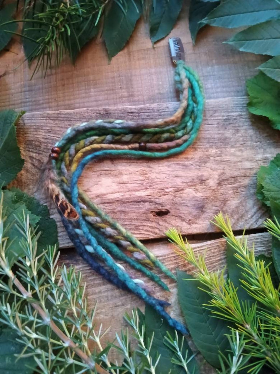 Clip in Dreads - Choose Colour Felted Dreadlocks Dread Extensions ...