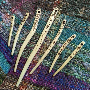 ONE Wooden Weaving Needle - Wildcrafted Magical Tapestry Weaving ...