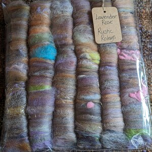 Rustic Rolags Hand Dyed Texture Spinning Fiber Fibre Rolag Roving ...