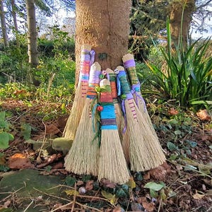 Broom Hand Crafted Hawk Tail Hand Broom Hearth Brush Altar Handmade ...