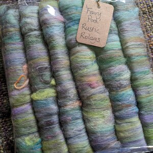 Rustic Rolags Hand Dyed Texture Spinning Fiber Fibre Rolag Roving ...